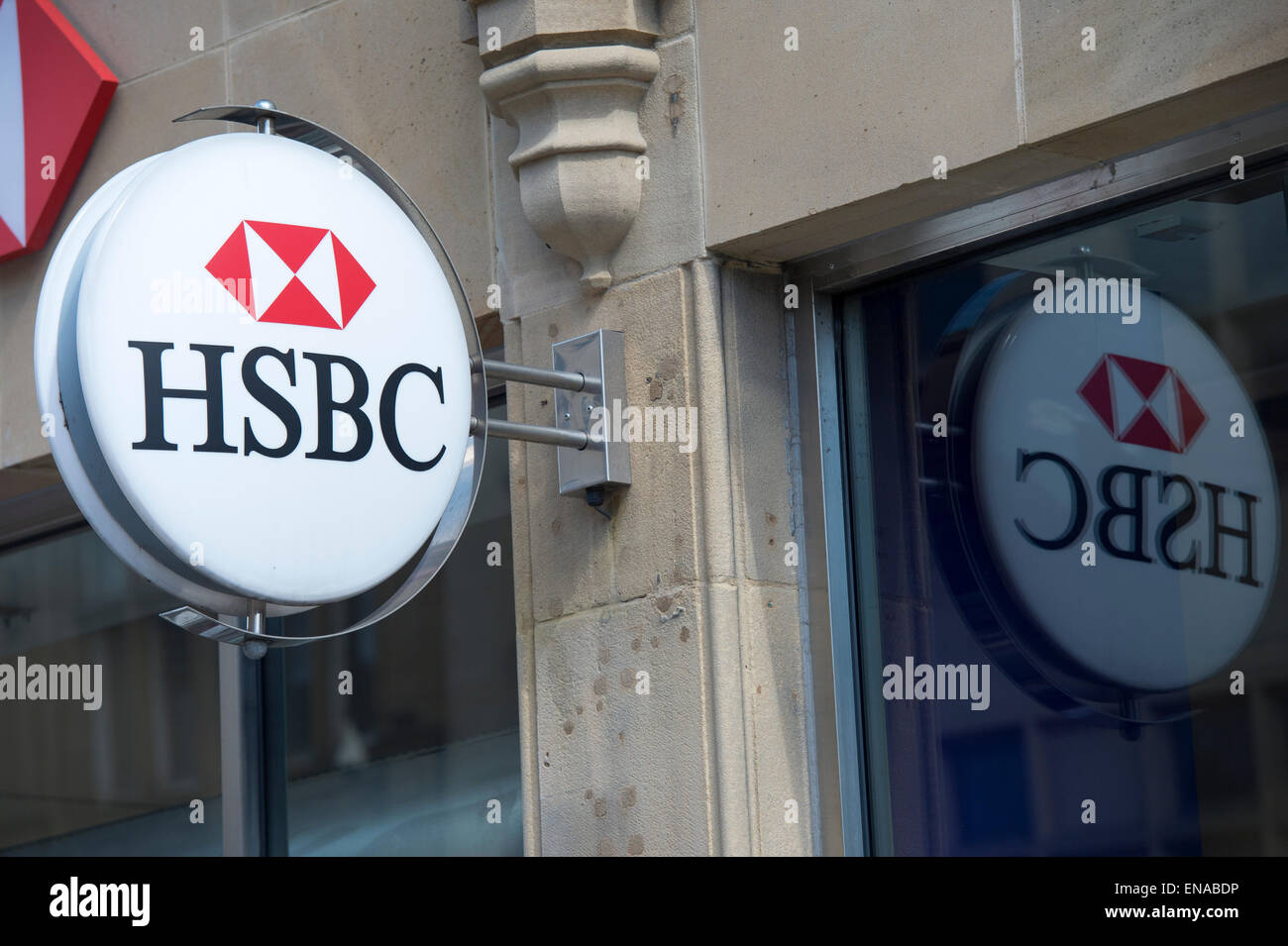 HSBC bank branch signage Stock Photo - Alamy