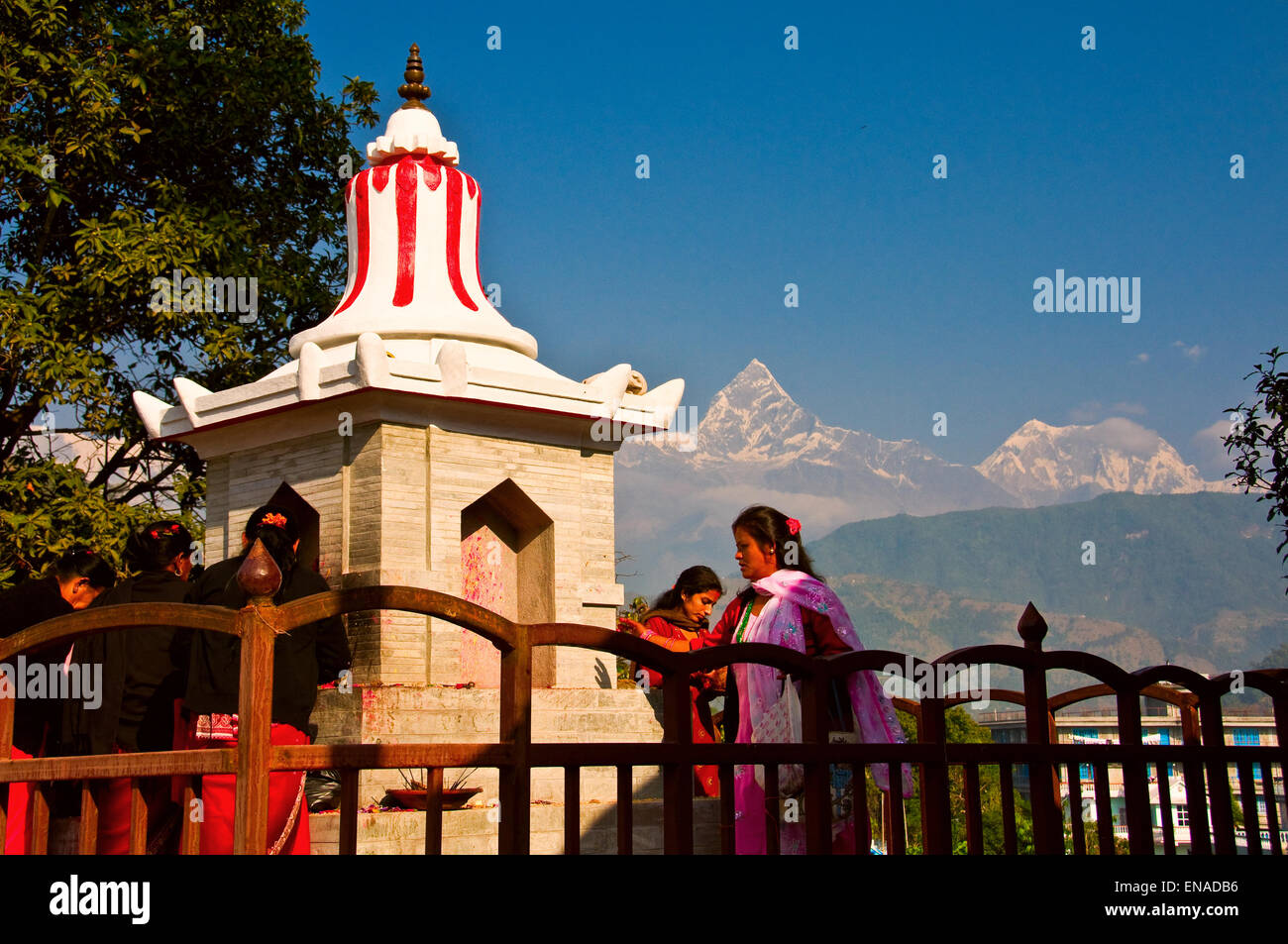 Prayer flags hindu temple hi-res stock photography and images - Alamy