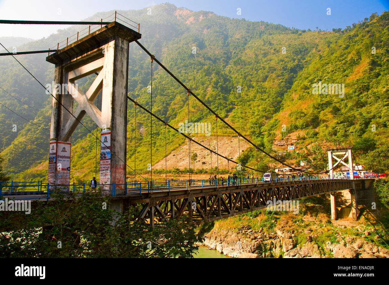Found interesting bridge on the way to Kathmandu from Pokhara Stock ...