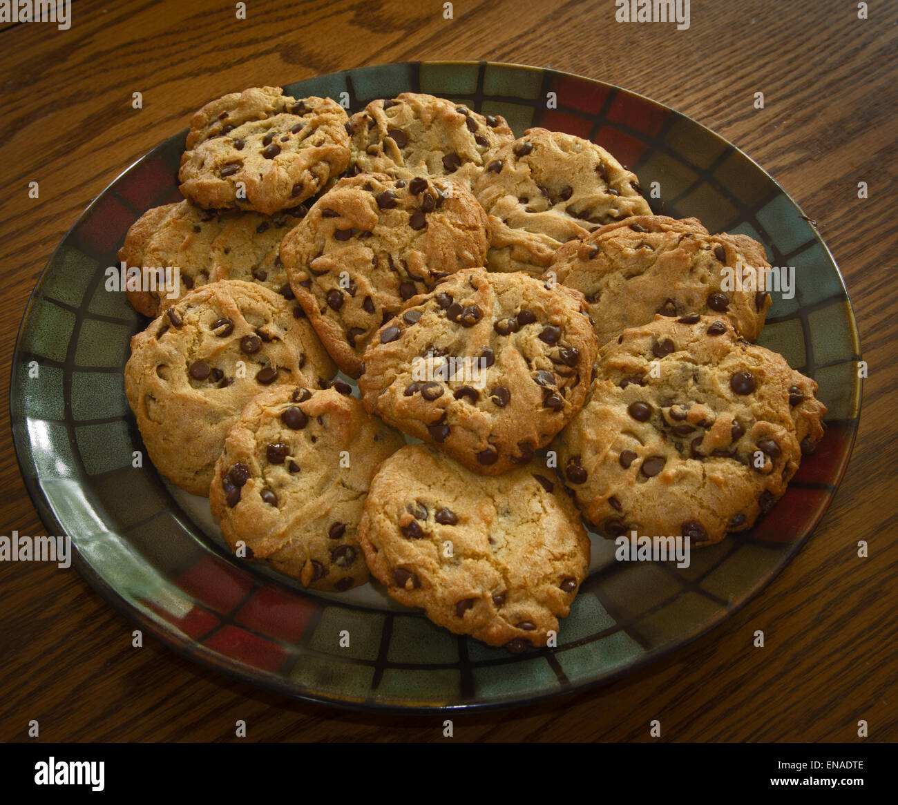 Glutton free homemade chocolate chip cookies Stock Photo - Alamy