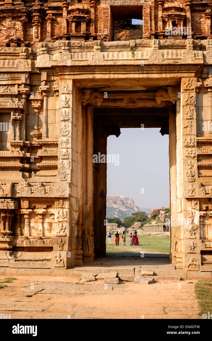 Achyuta Raya's Temple, Hampi Stock Photo - Alamy