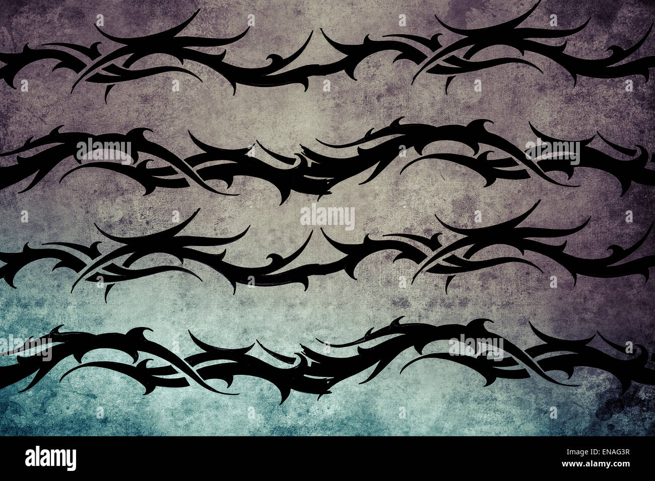 Tattoo design over grey background. textured backdrop. Artistic image ...