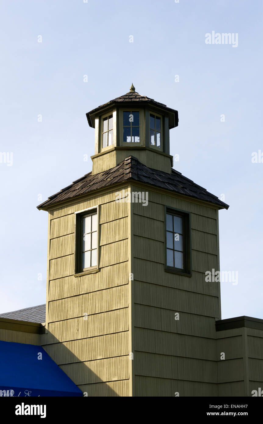 Wooden buildings of a tower hi-res stock photography and images - Alamy