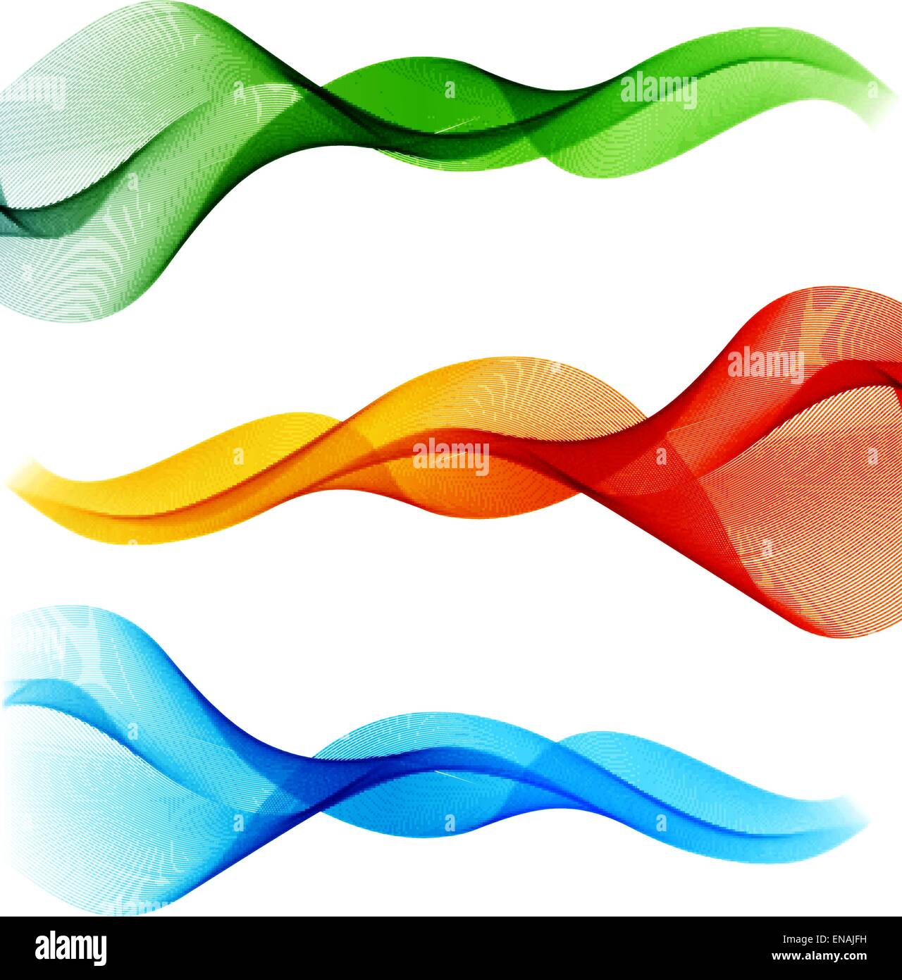 Vector illustration Abstract colorful transparent wave. EPS 10 Stock ...