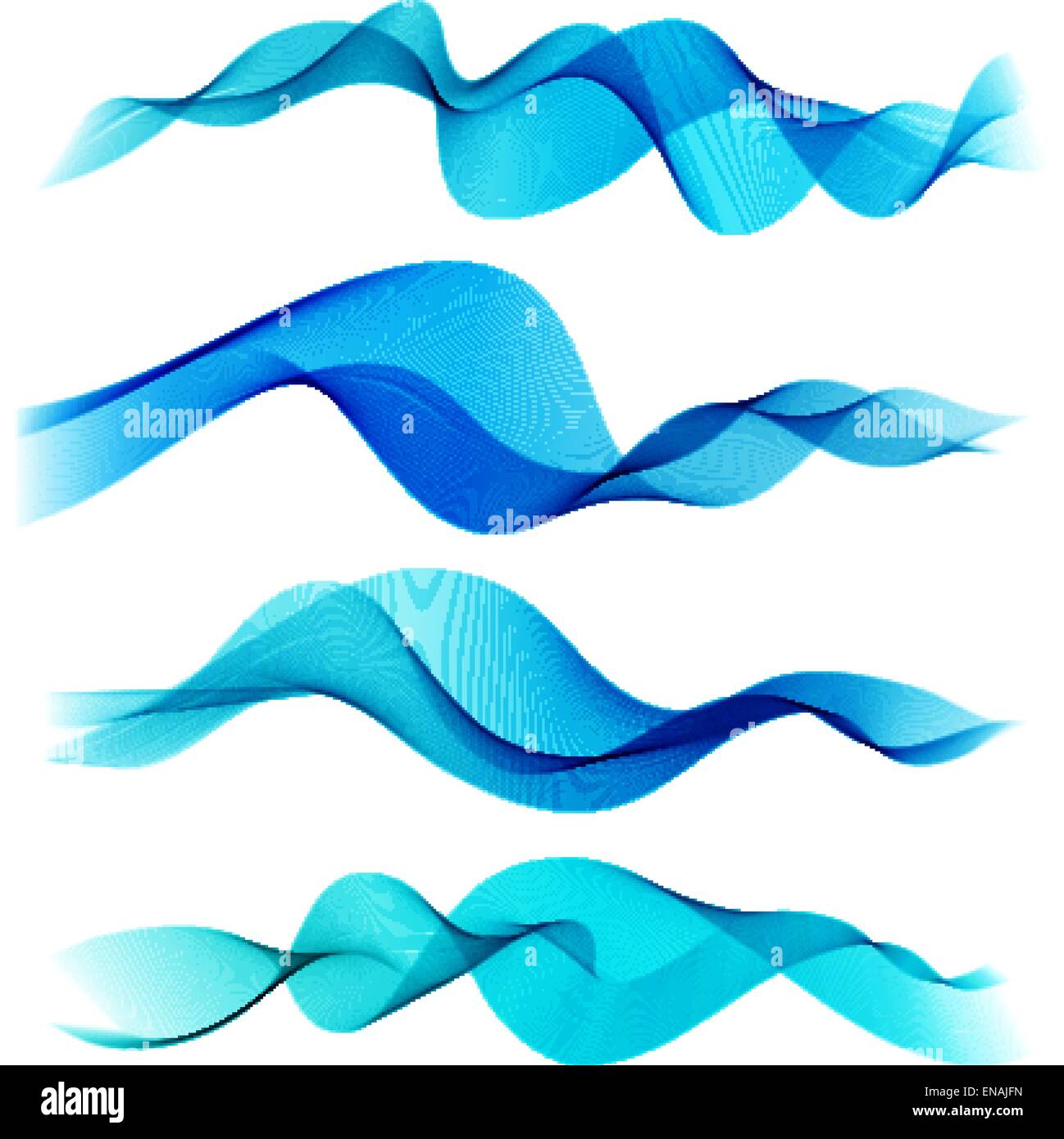 Vector illustration Abstract colorful transparent wave. EPS 10 Stock ...