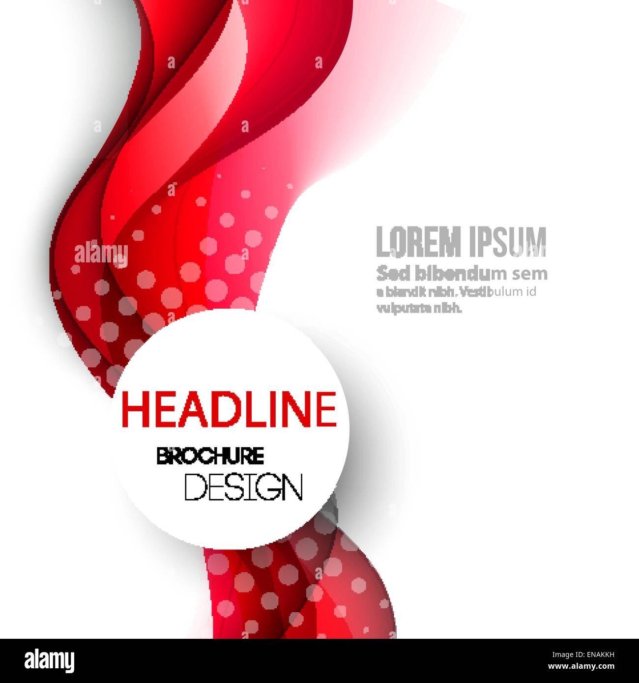 Vector Abstract curved lines background. Template brochure design Stock ...