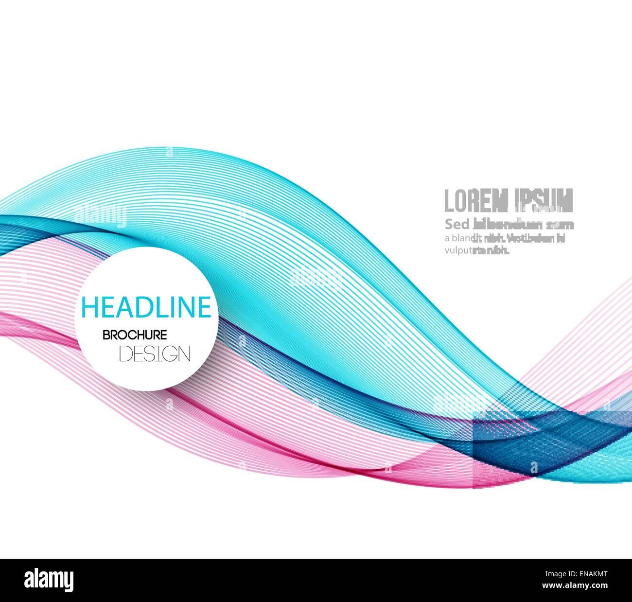 Vector Abstract smoky waves background. Template brochure design Stock Vector Image & Art - Alamy