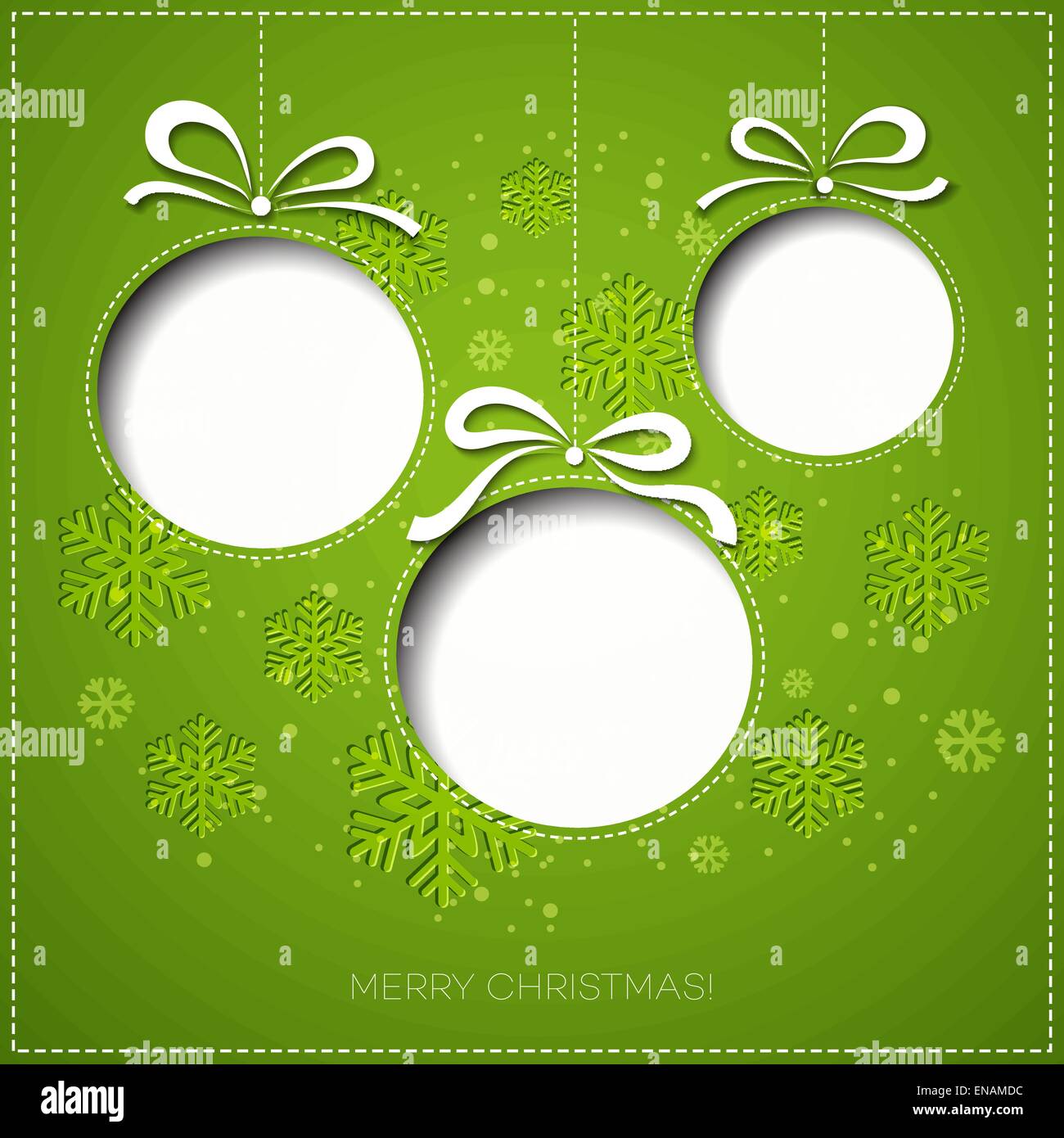 Merry Christmas tree greeting card. Paper design. Vector illustration ...