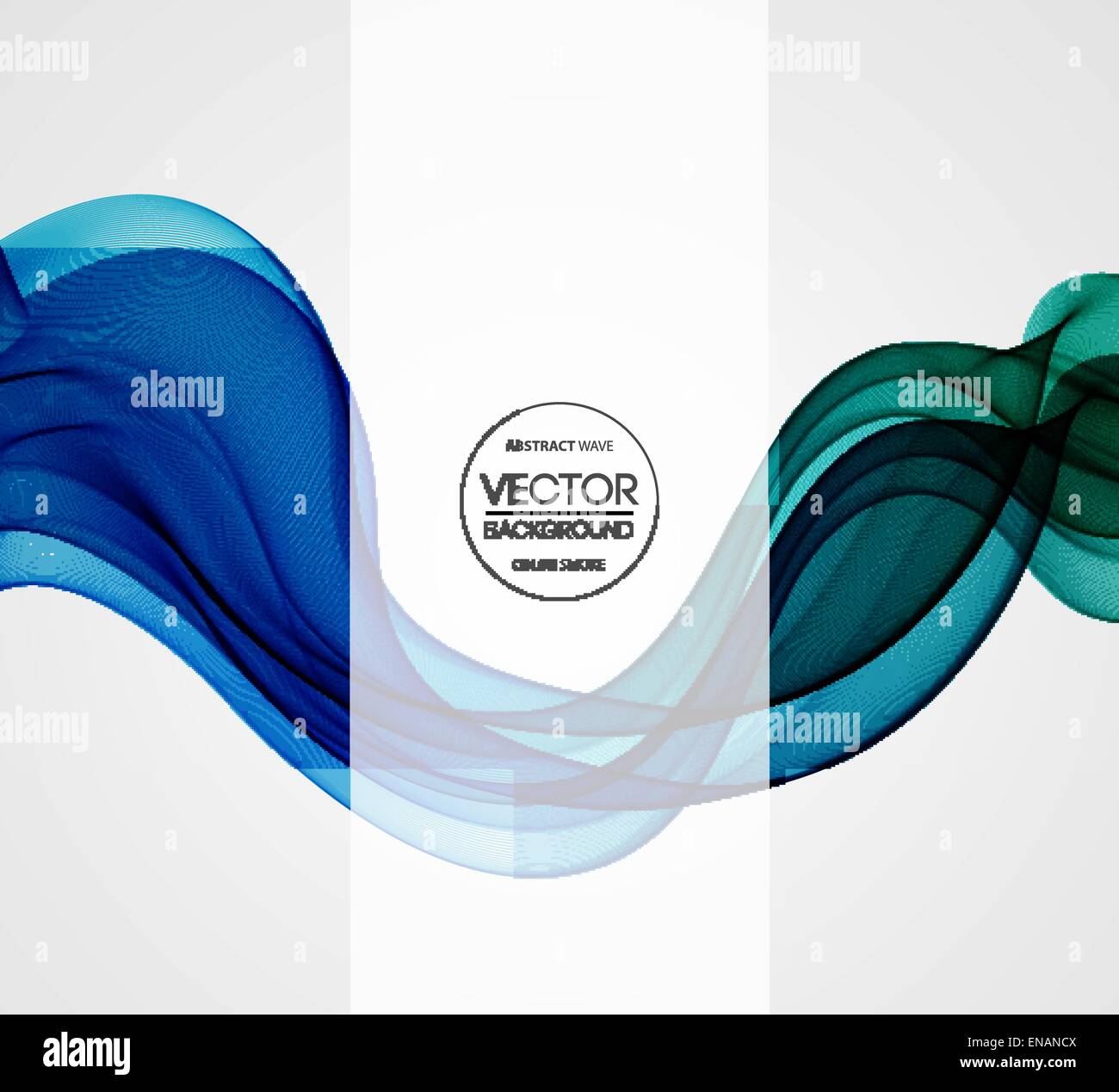 Vector Abstract blue curved lines background. Template brochure design ...