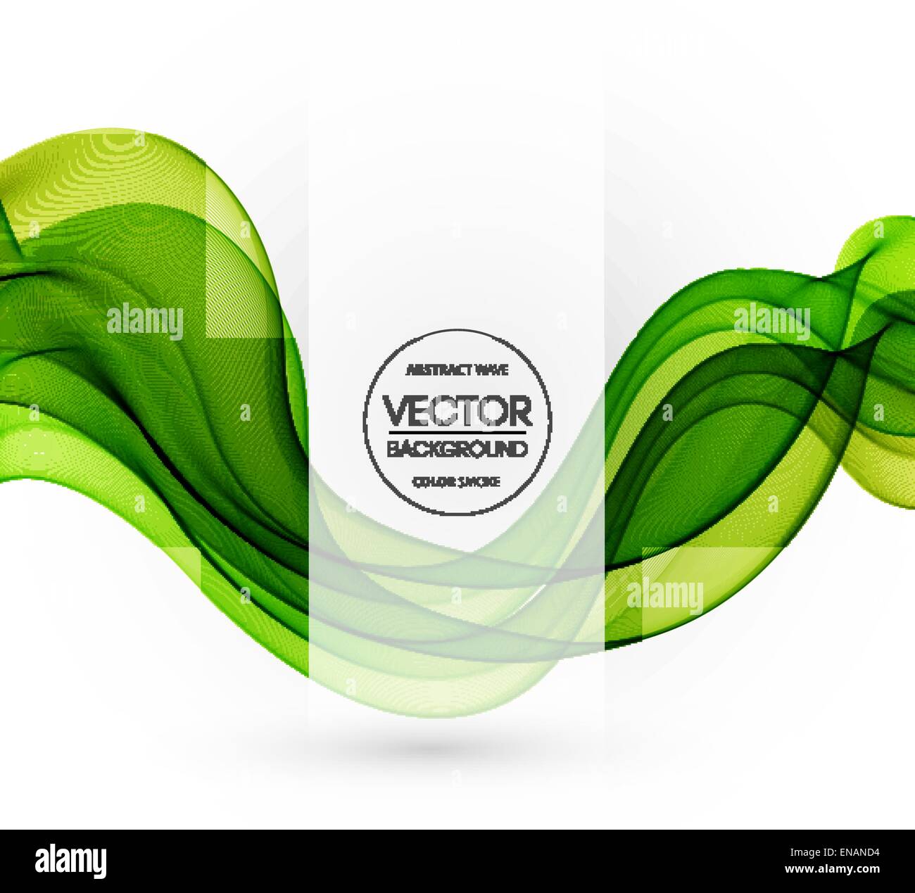 Vector Abstract green curved lines background. Template brochure design ...