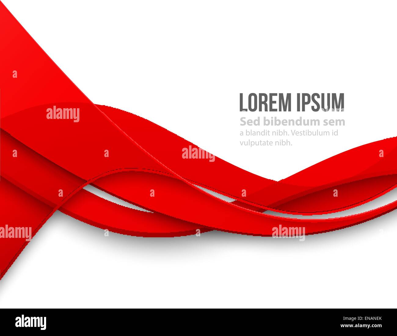 Vector Abstract Red paper curved lines background. Template brochure ...