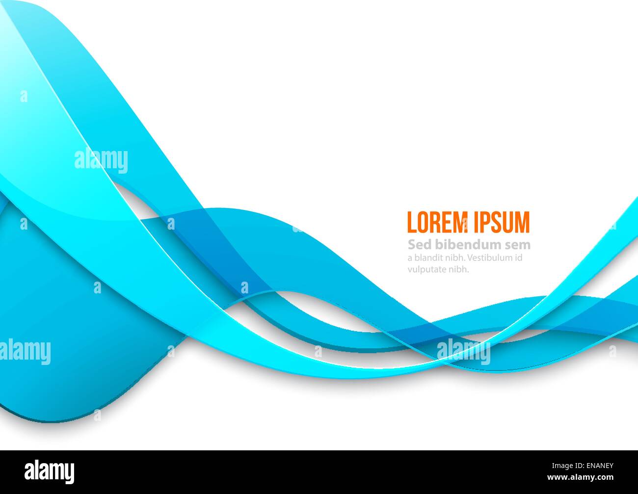 Vector Abstract curved lines background. Template brochure design Stock ...