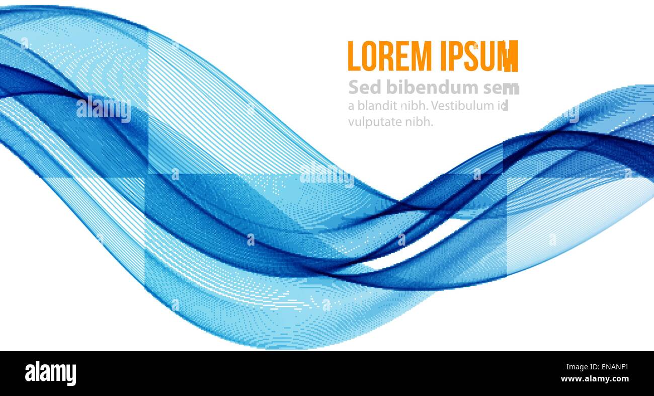 Vector Abstract curved lines background. Template brochure design Stock ...