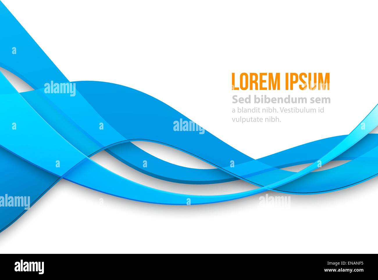 Vector Abstract curved lines background. Template brochure design Stock ...