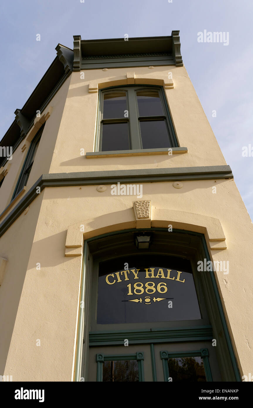 Historical City Hall building in La Conner, Washington state, USA Stock ...
