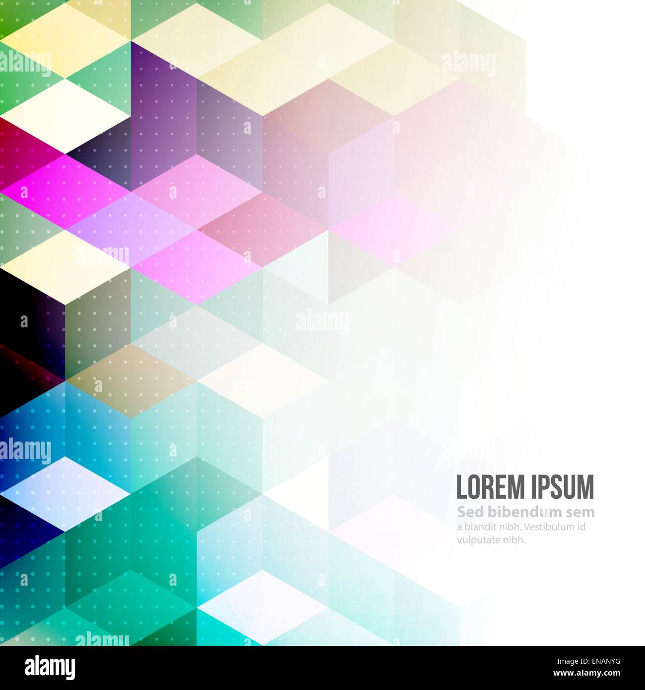 Vector Abstract retro geometric background. Template brochure design ...