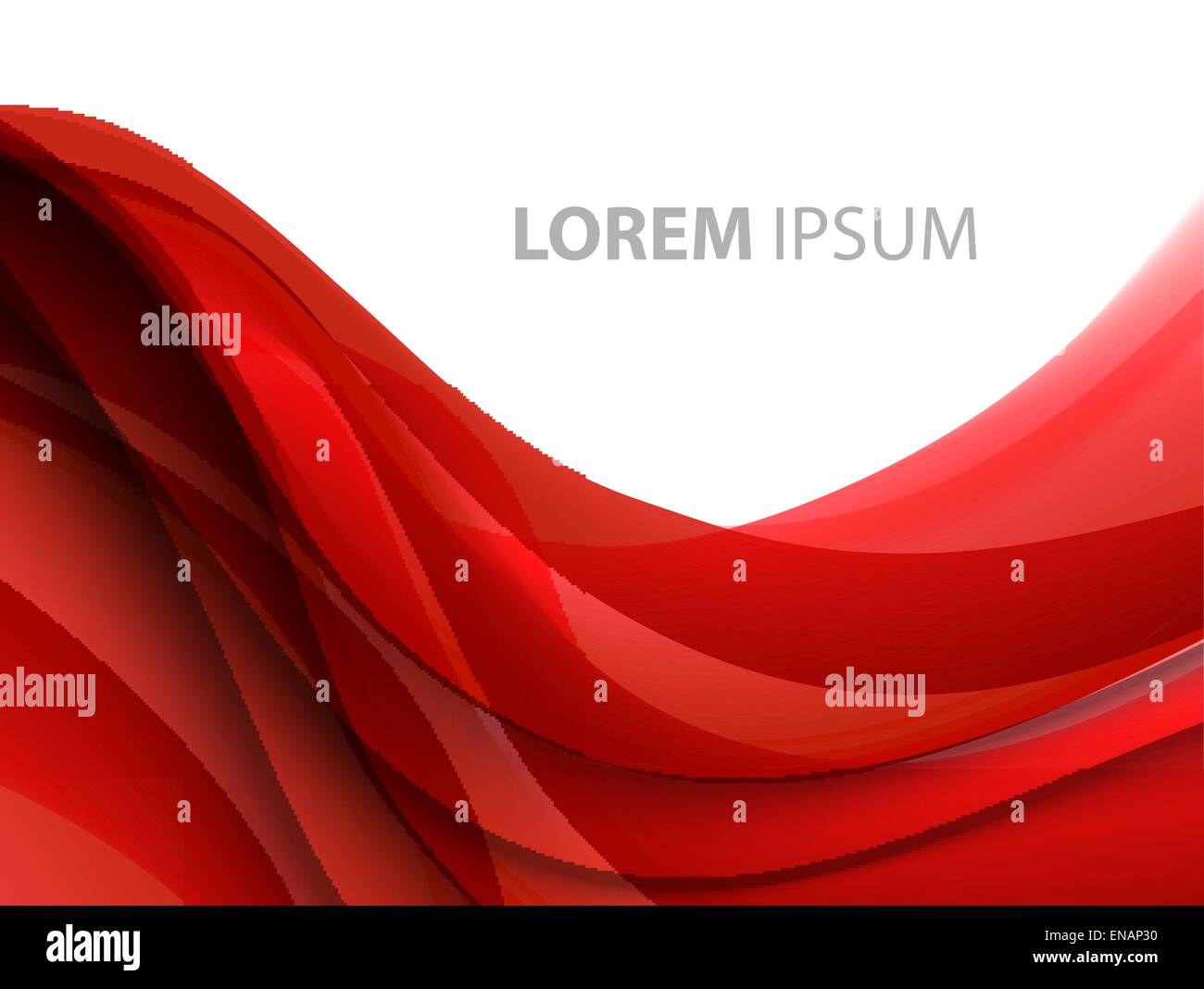 Vector Abstract red curved lines background. Template brochure design ...