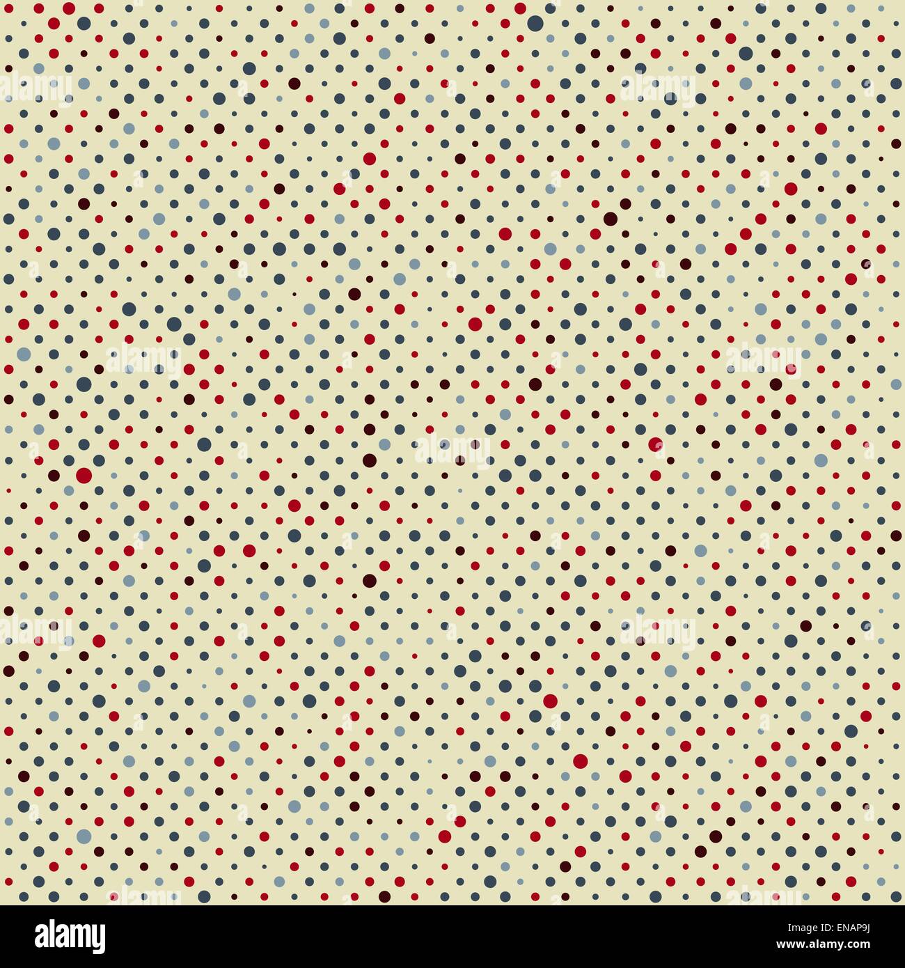 Seamless dotted pattern retro background. Vector illustration Stock ...