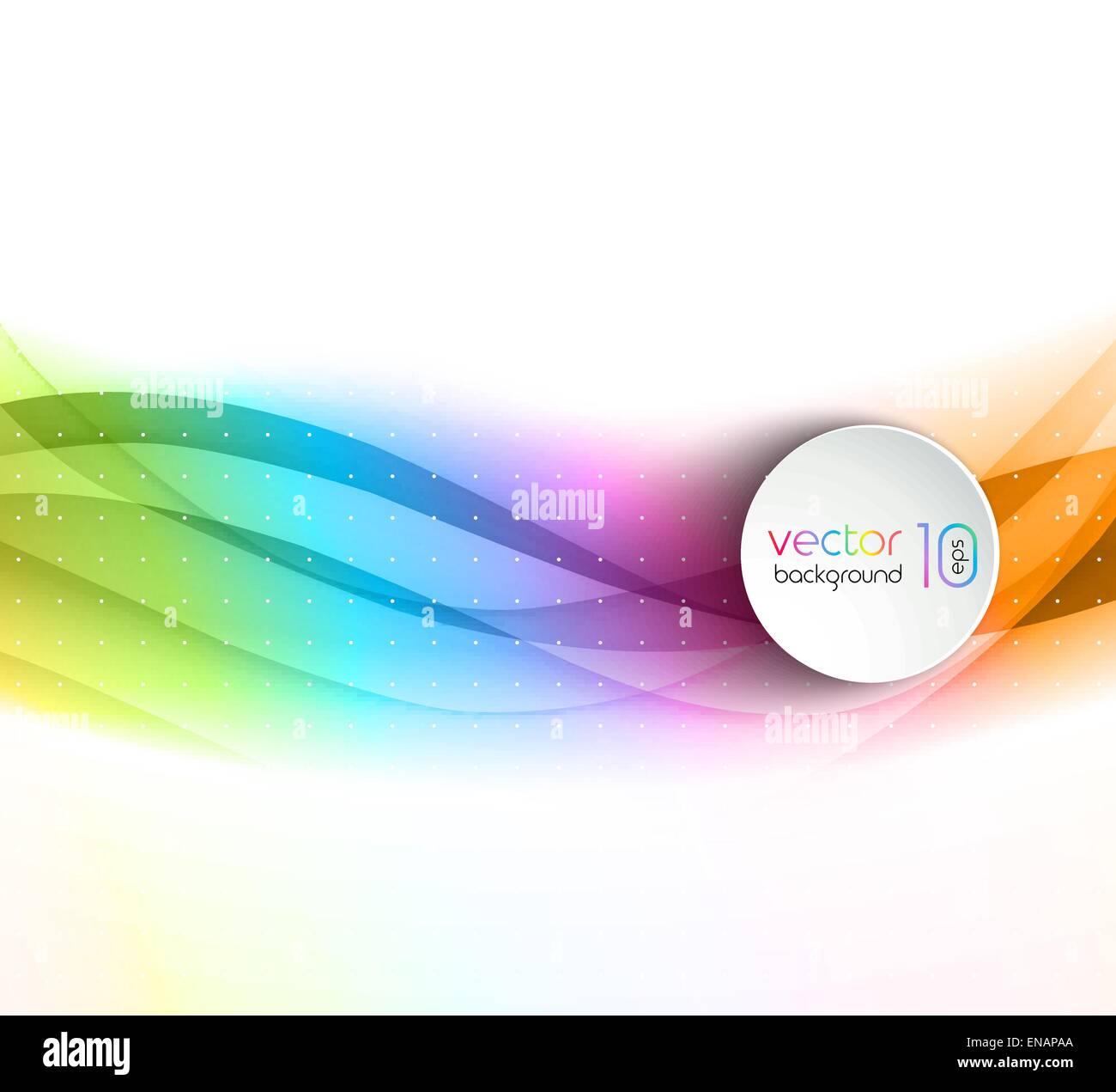Vector illustration Abstract colorful transparent wave. EPS 10 Stock ...