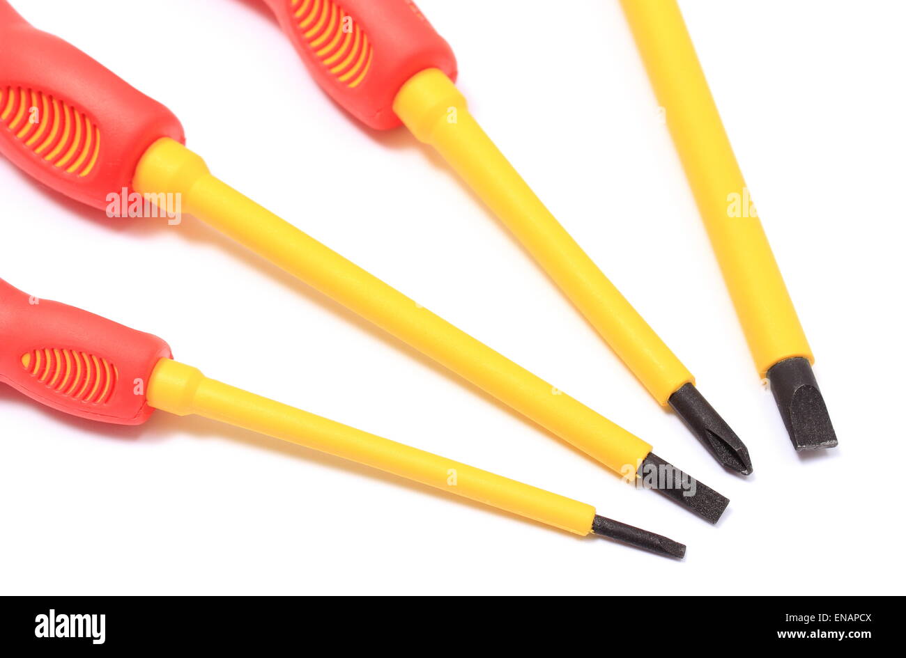 Screwdrivers isolated on white background, work tools for engineer ...