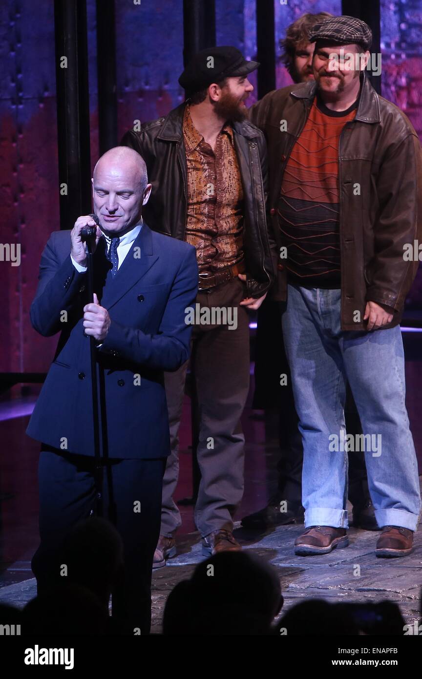 Opening night of Broadway's 'The Last Ship' at the Neil Simon Theatre ...