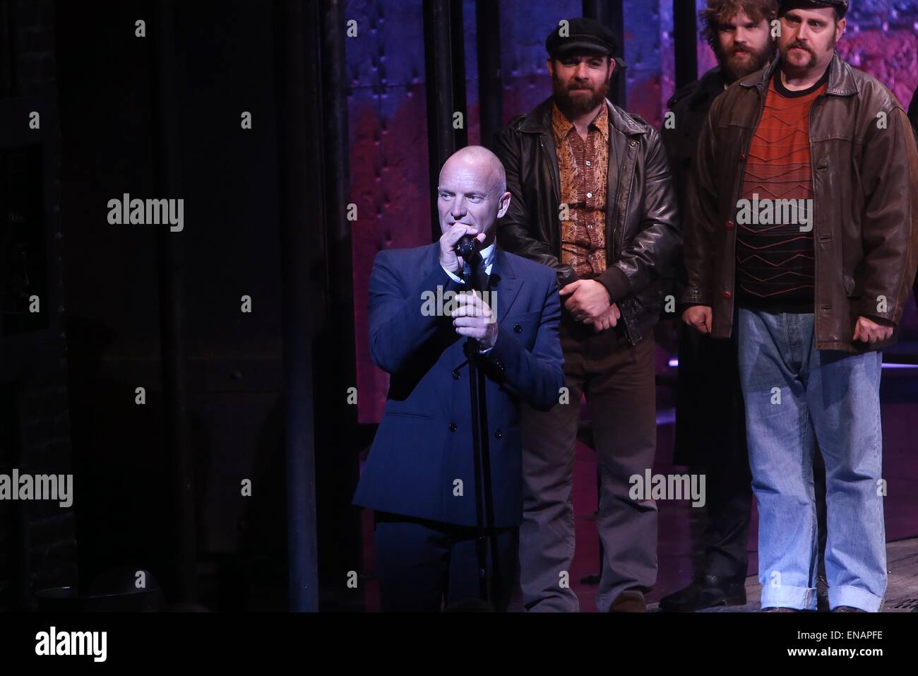 Opening night of Broadway's 'The Last Ship' at the Neil Simon Theatre ...