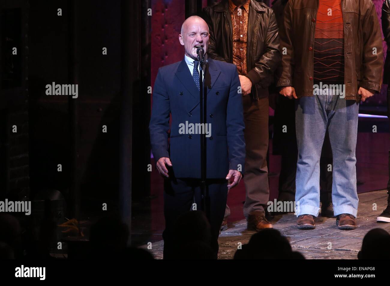Opening night of Broadway's 'The Last Ship' at the Neil Simon Theatre ...