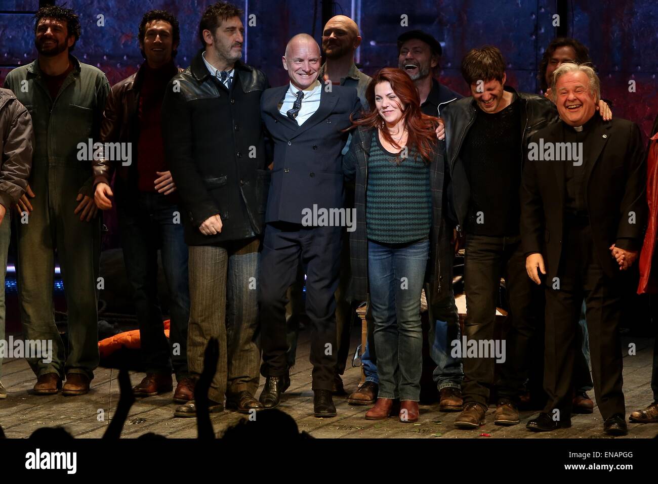 Opening night of Broadway's 'The Last Ship' at the Neil Simon Theatre ...