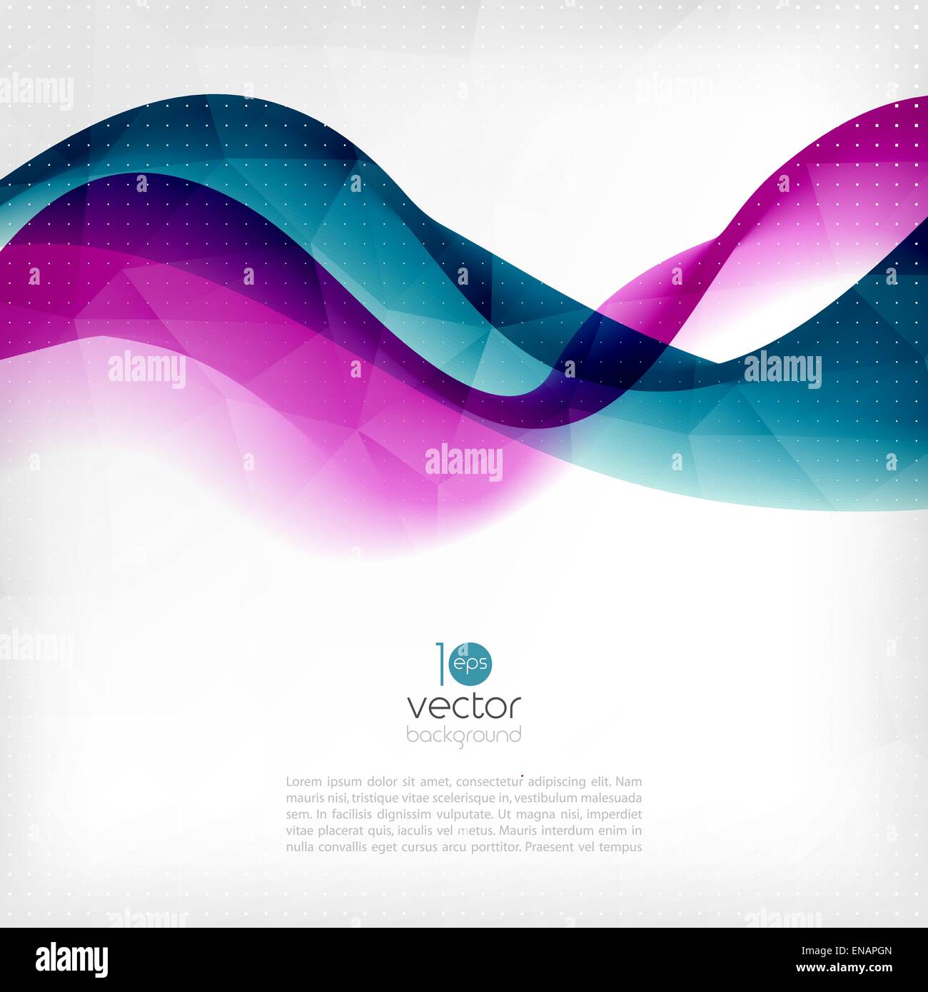 Vector illustration Abstract colorful transparent wave. EPS 10 Stock ...