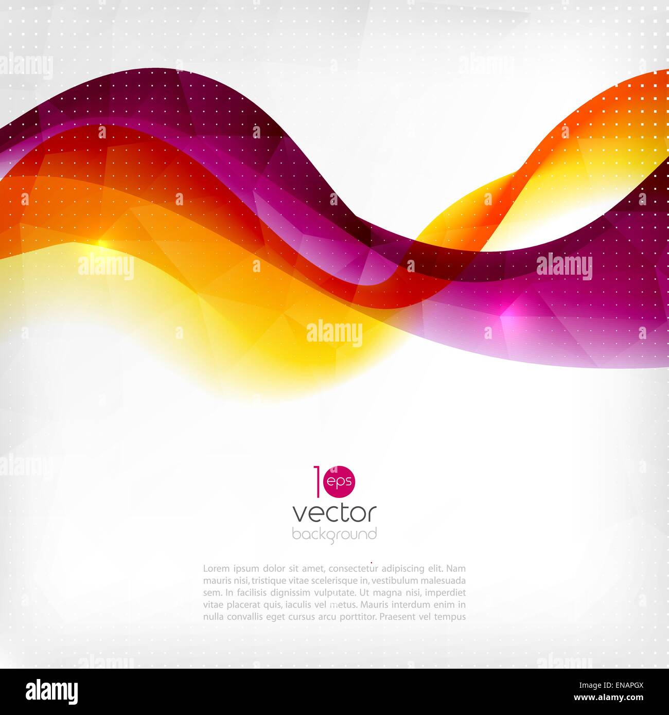 Vector illustration Abstract colorful transparent wave. EPS 10 Stock ...