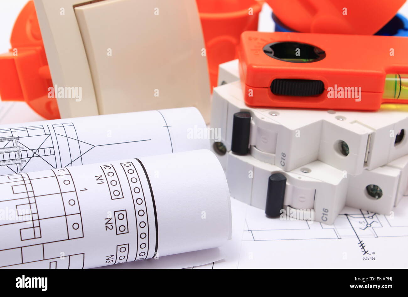 Components for use in electrical installations and electrical diagrams ...