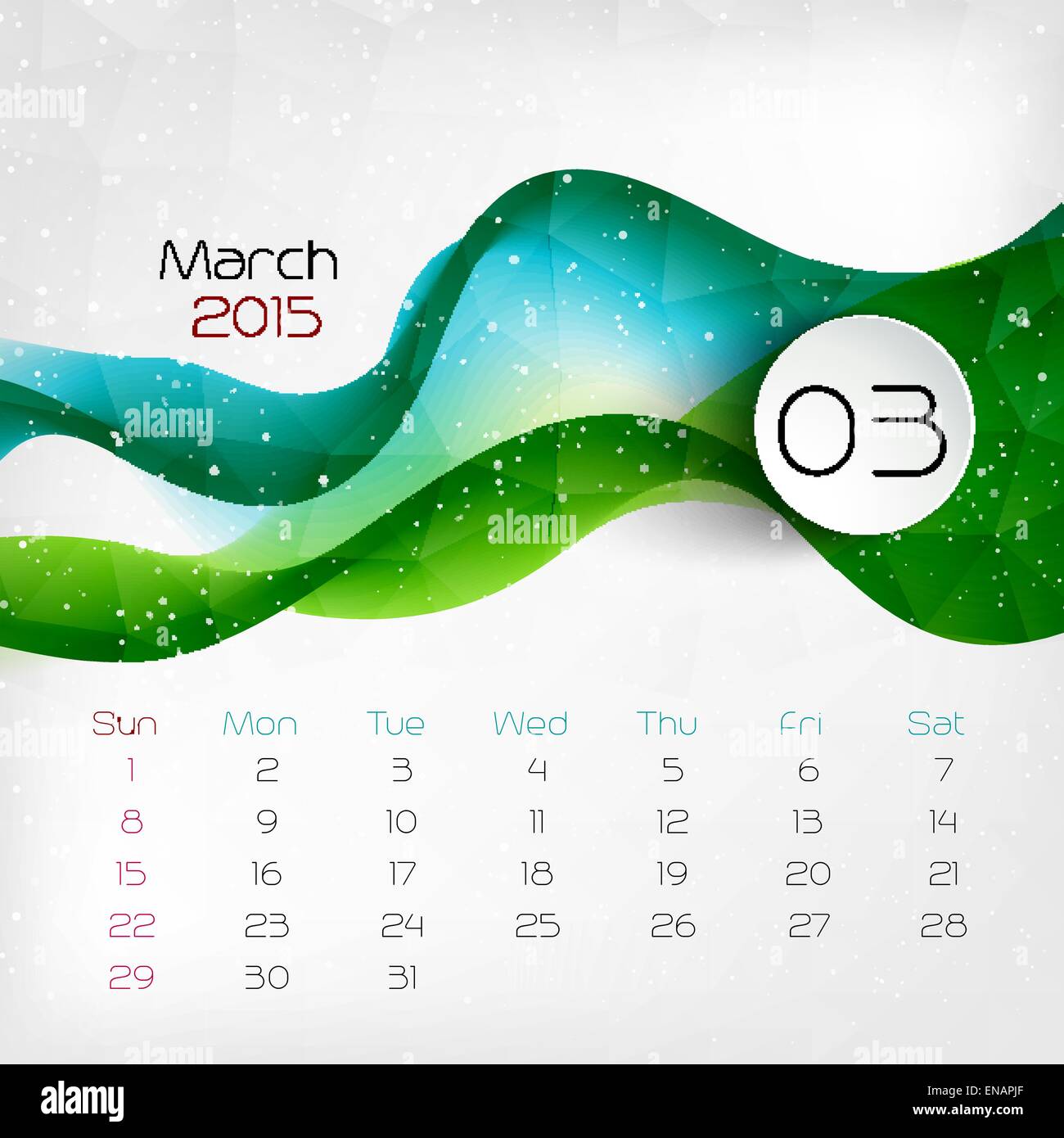 Calendar march Stock Vector Images - Alamy