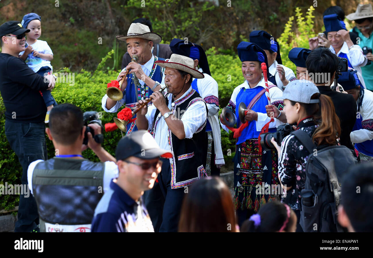 Mojiang, China's Yunnan Province. 1st May, 2015. Local people of Hani ...