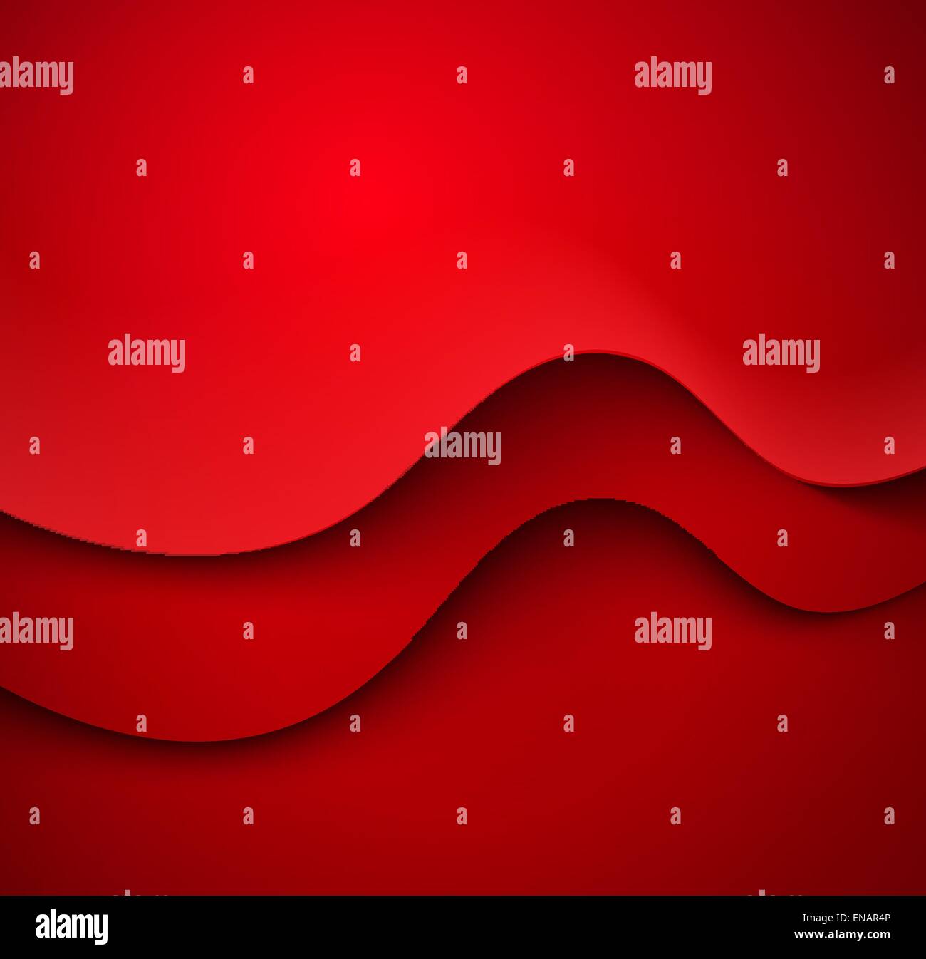 Red Abstract colorful vector background with curved lines and shadow ...