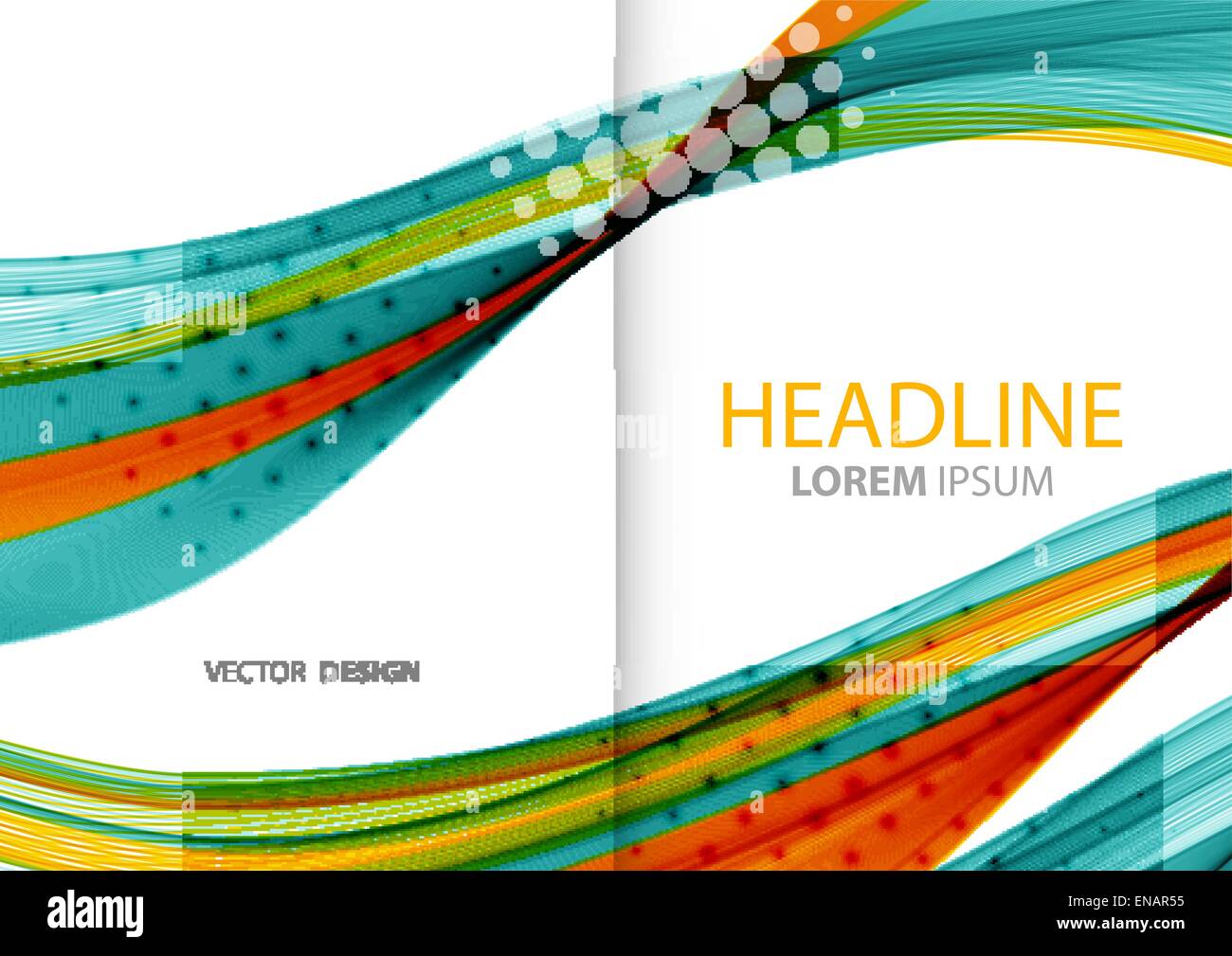 Vector Abstract Color Lines Background Template Brochure Design Stock Vector Image And Art Alamy