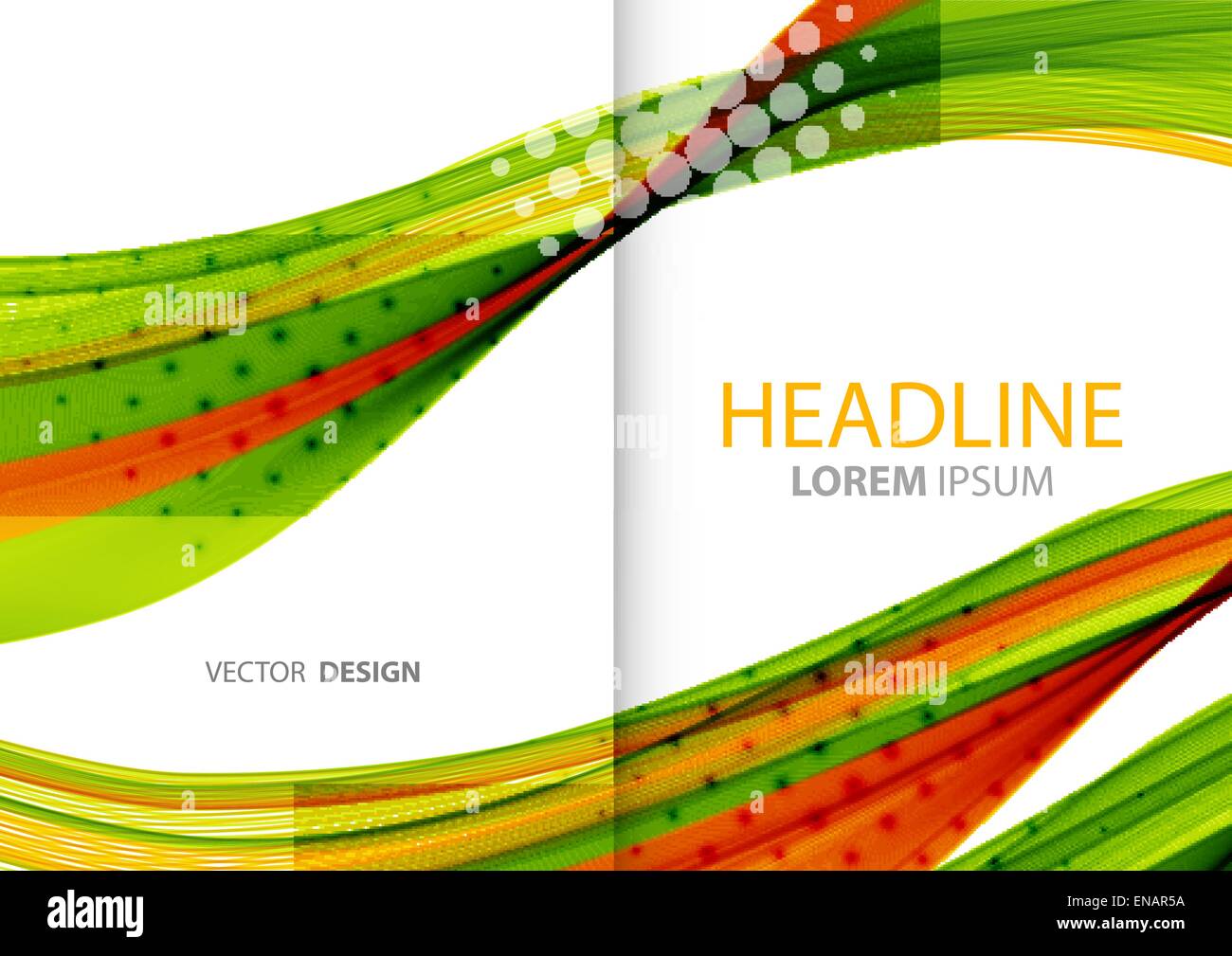 Vector Abstract color lines background. Template brochure design Stock ...
