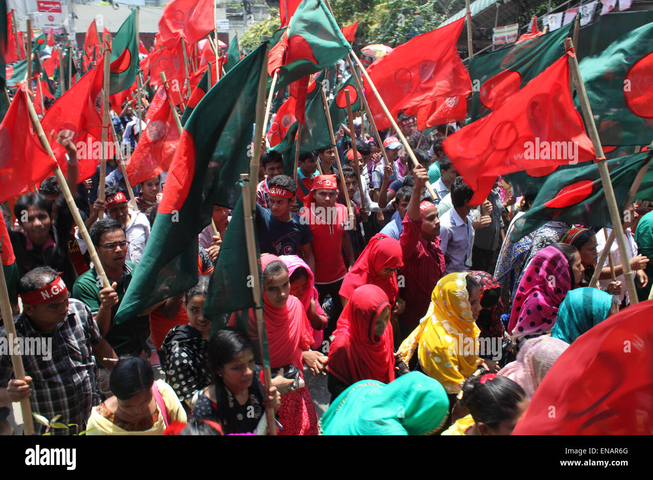 Dhaka, Bangladesh. 1st May, 2015. DHAKA, BANGLADESH - May 01 : Garment ...