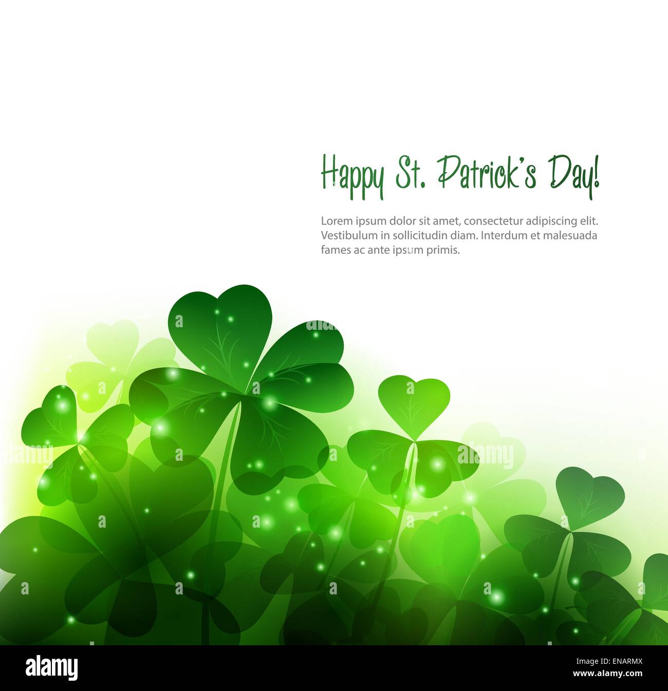 Clover grass field Stock Vector Images - Alamy