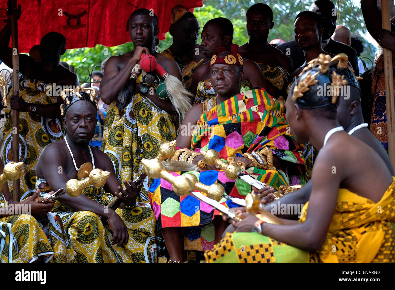 Otumfuo Nana Osei Tutu II the 16th King Asantehene traditional ruler of ...