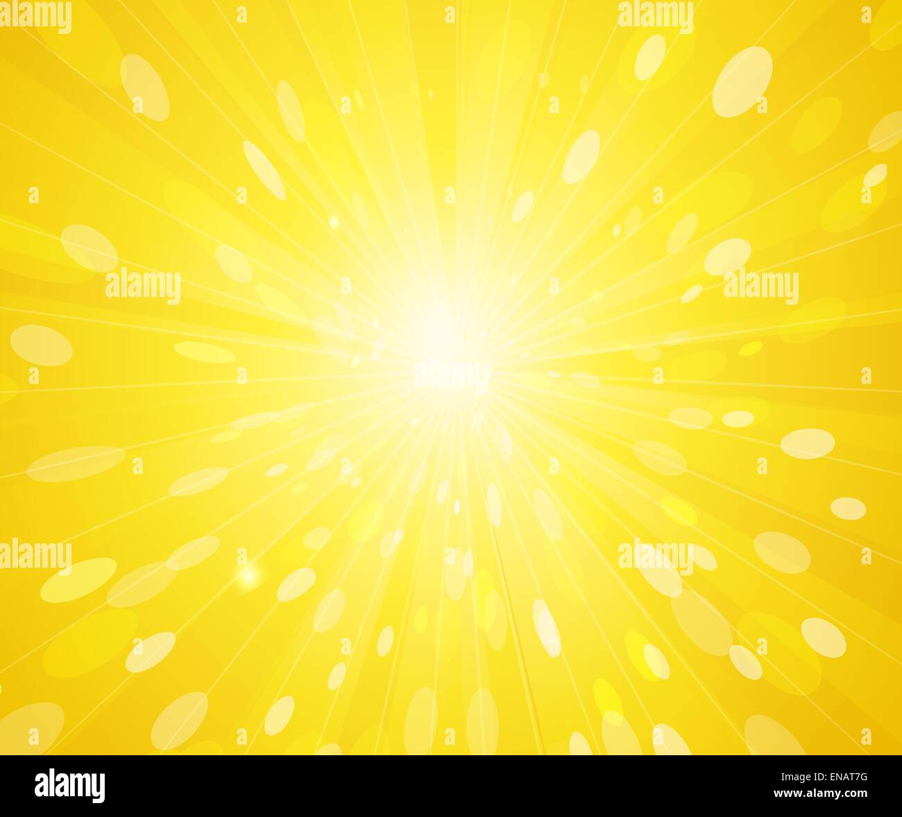 Vector hot summer yellow sunny rays background Stock Vector Image & Art ...
