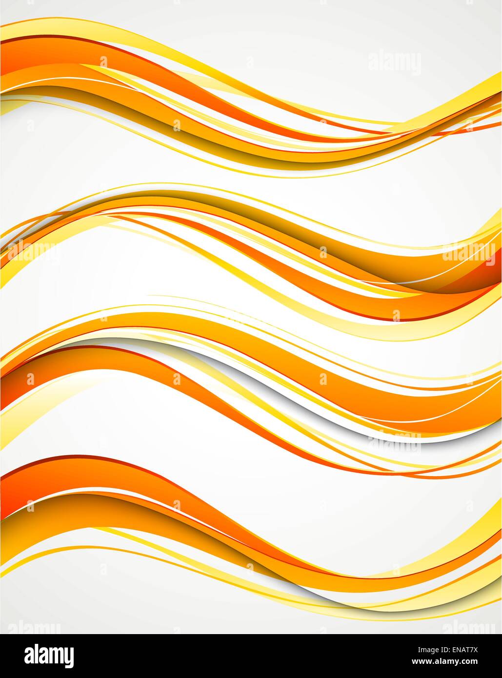 Vector Abstract curved lines background. Template brochure design Stock ...