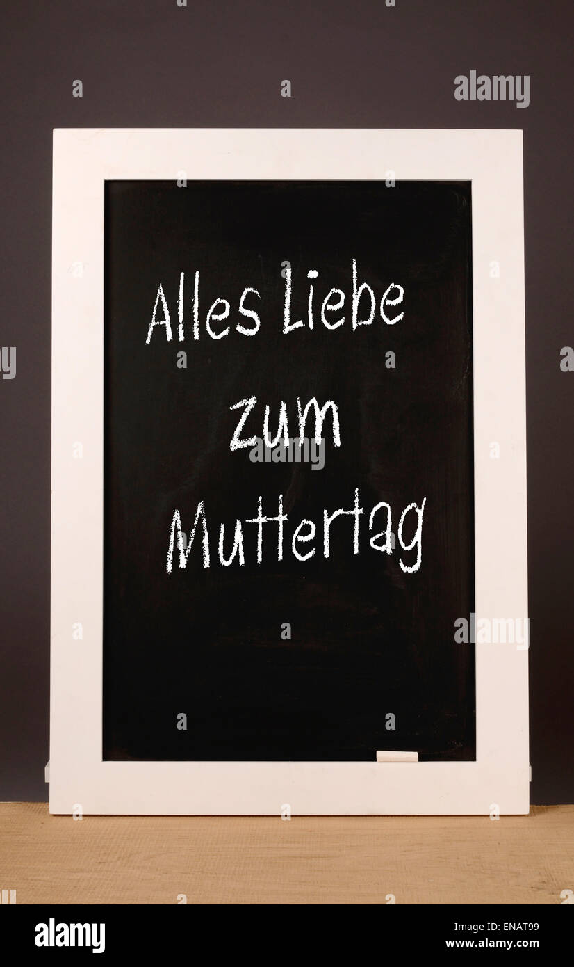 German Mother's Day concept with a chalkboard Stock Photo - Alamy