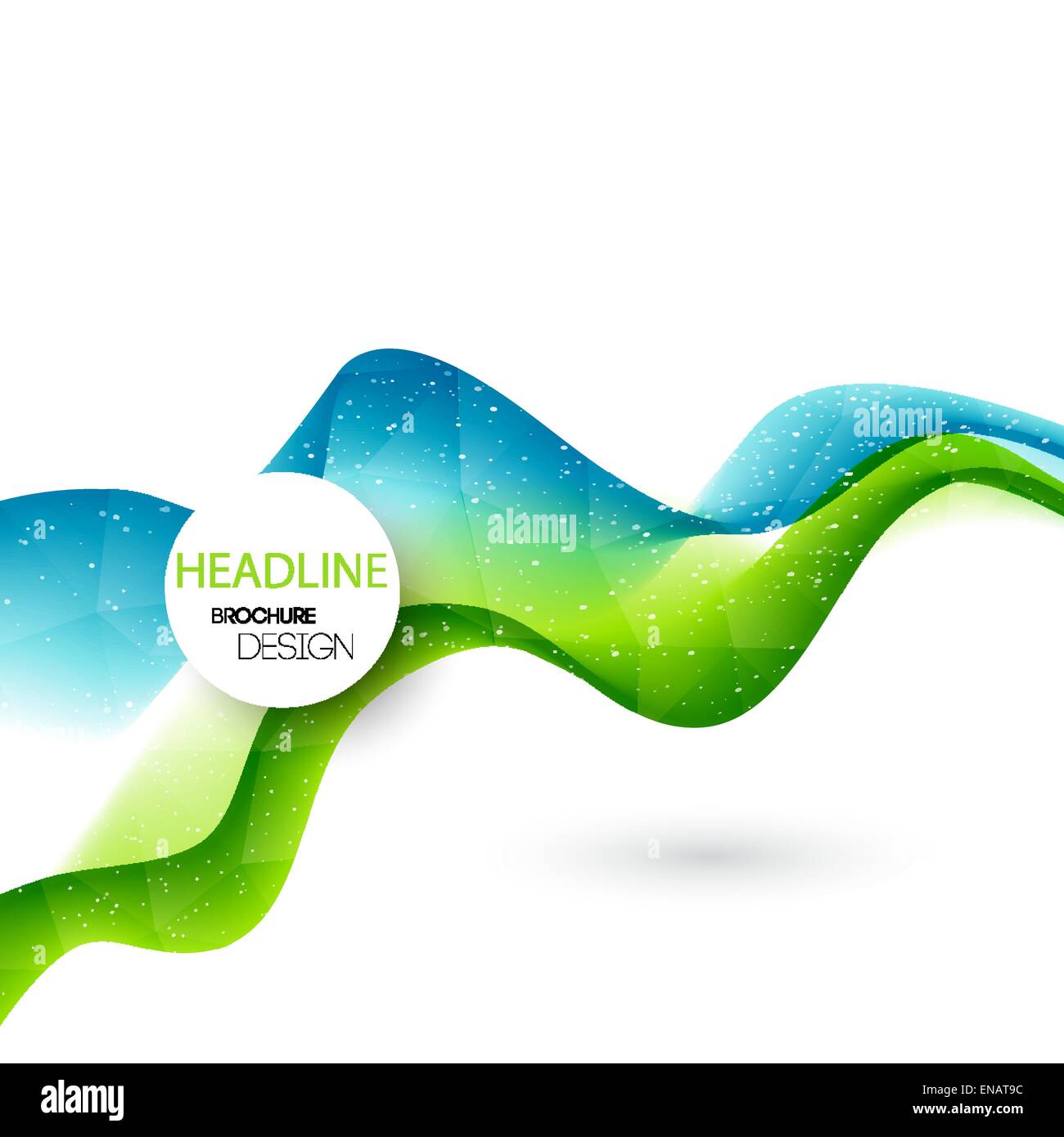 Vector Abstract curved lines background. Template brochure design Stock ...