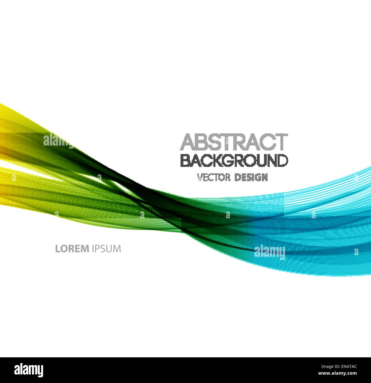 Vector Abstract curved lines background. Template brochure design Stock ...