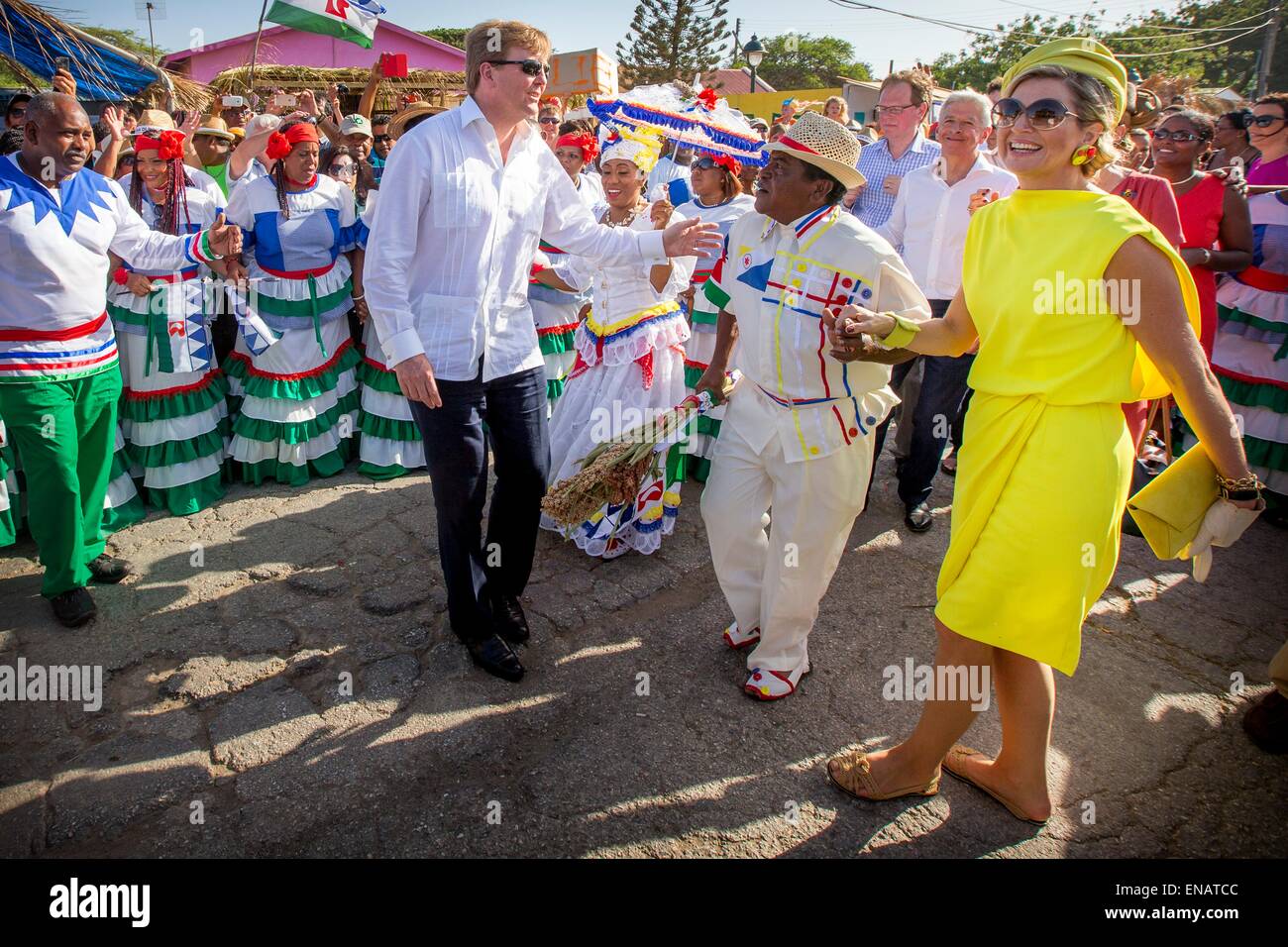 Rincon, Carribean Netherlands. 30th Apr, 2015. King Willem-Alexander ...