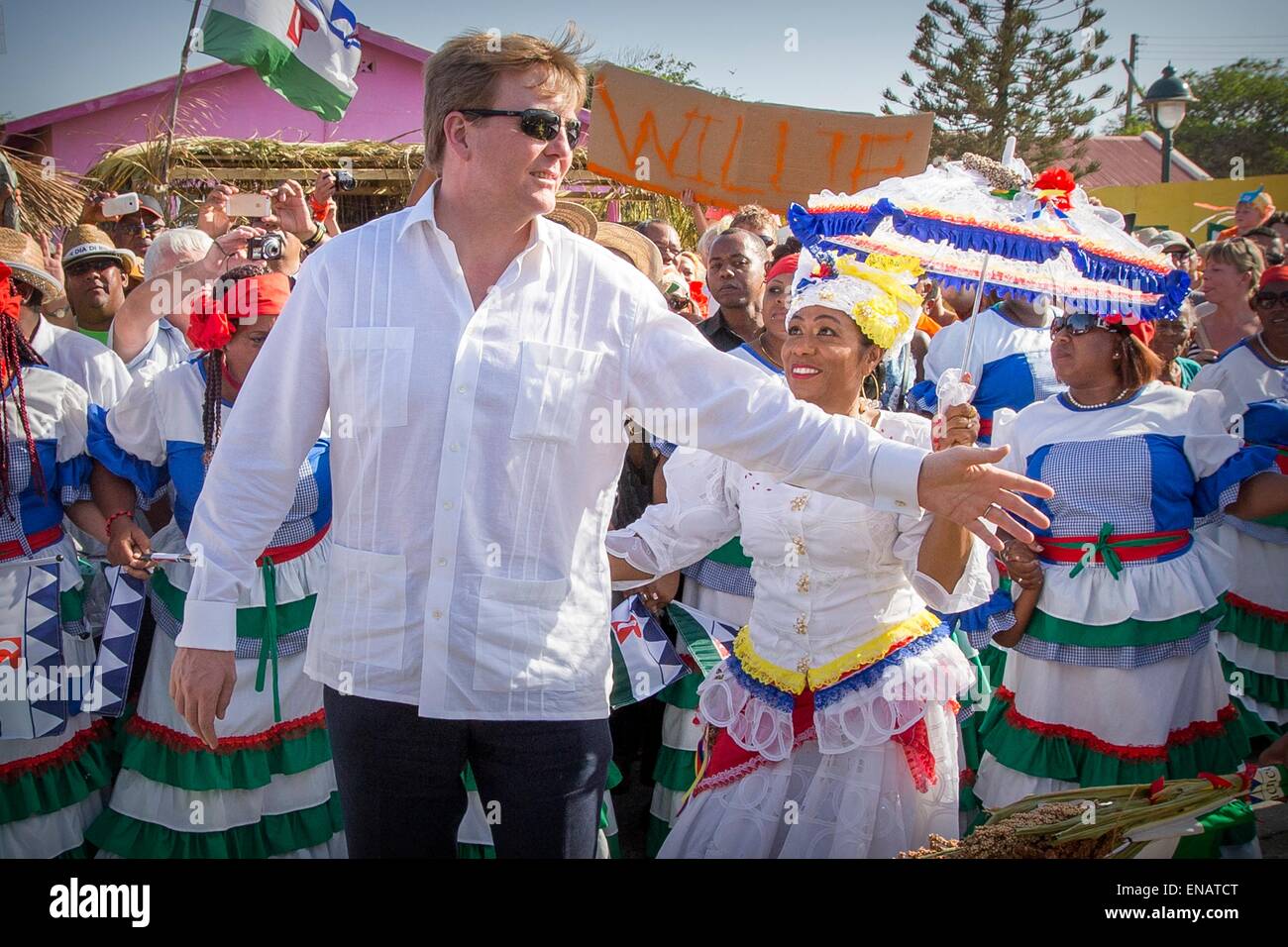 Rincon, Carribean Netherlands. 30th Apr, 2015. King Willem-Alexander ...