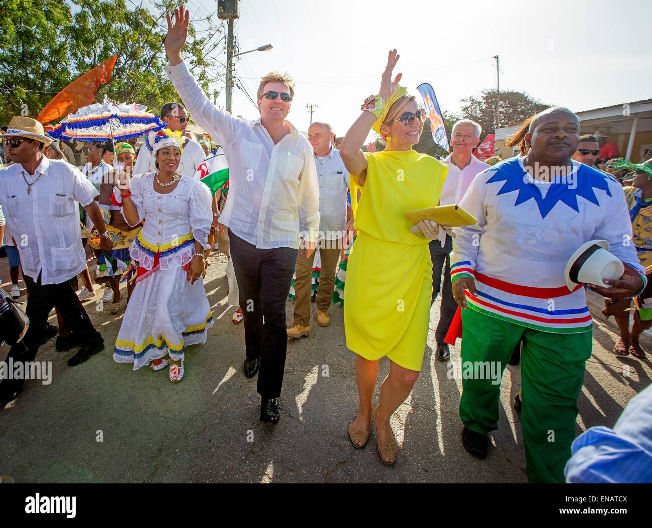 Rincon, Carribean Netherlands. 30th Apr, 2015. King Willem-Alexander ...