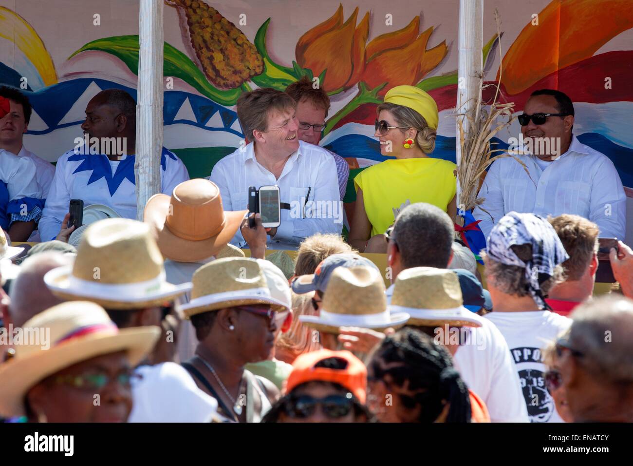 Rincon, Carribean Netherlands. 30th Apr, 2015. King Willem-Alexander ...