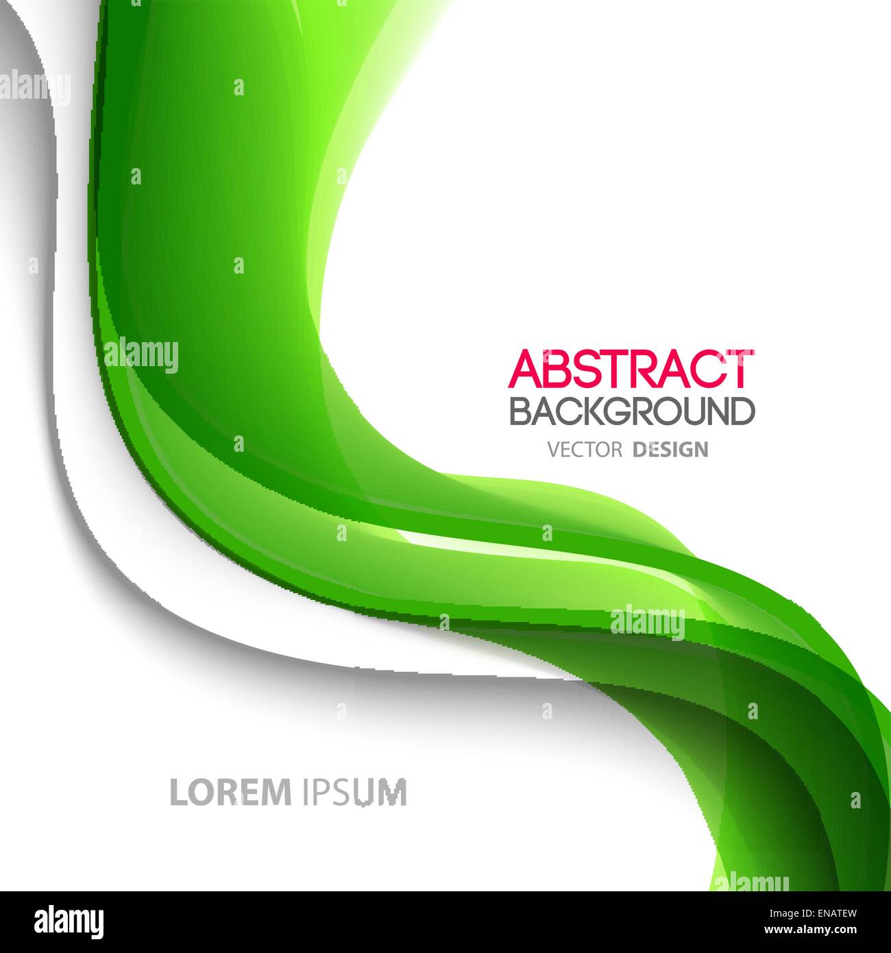 Vector Abstract curved lines background. Template brochure design Stock ...