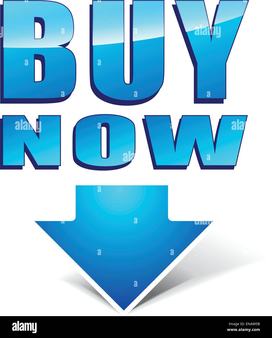 Vector illustration of blue buy now icon design Stock Vector Image ...